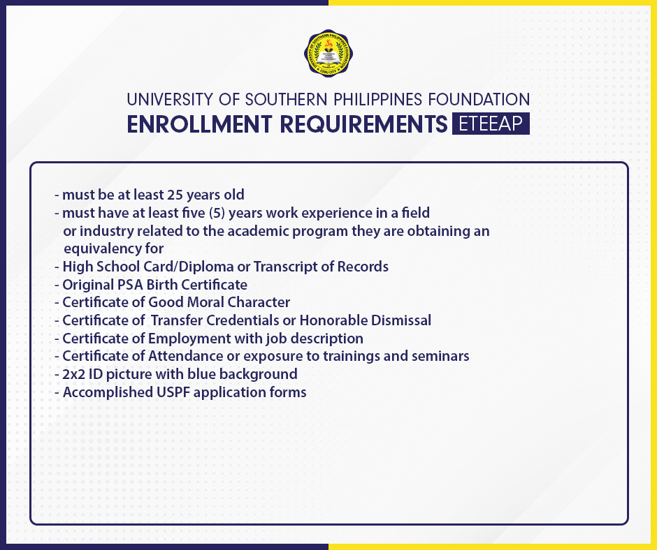 UNIVERSITY OF SOUTHERN PHILIPPINES FOUNDATION