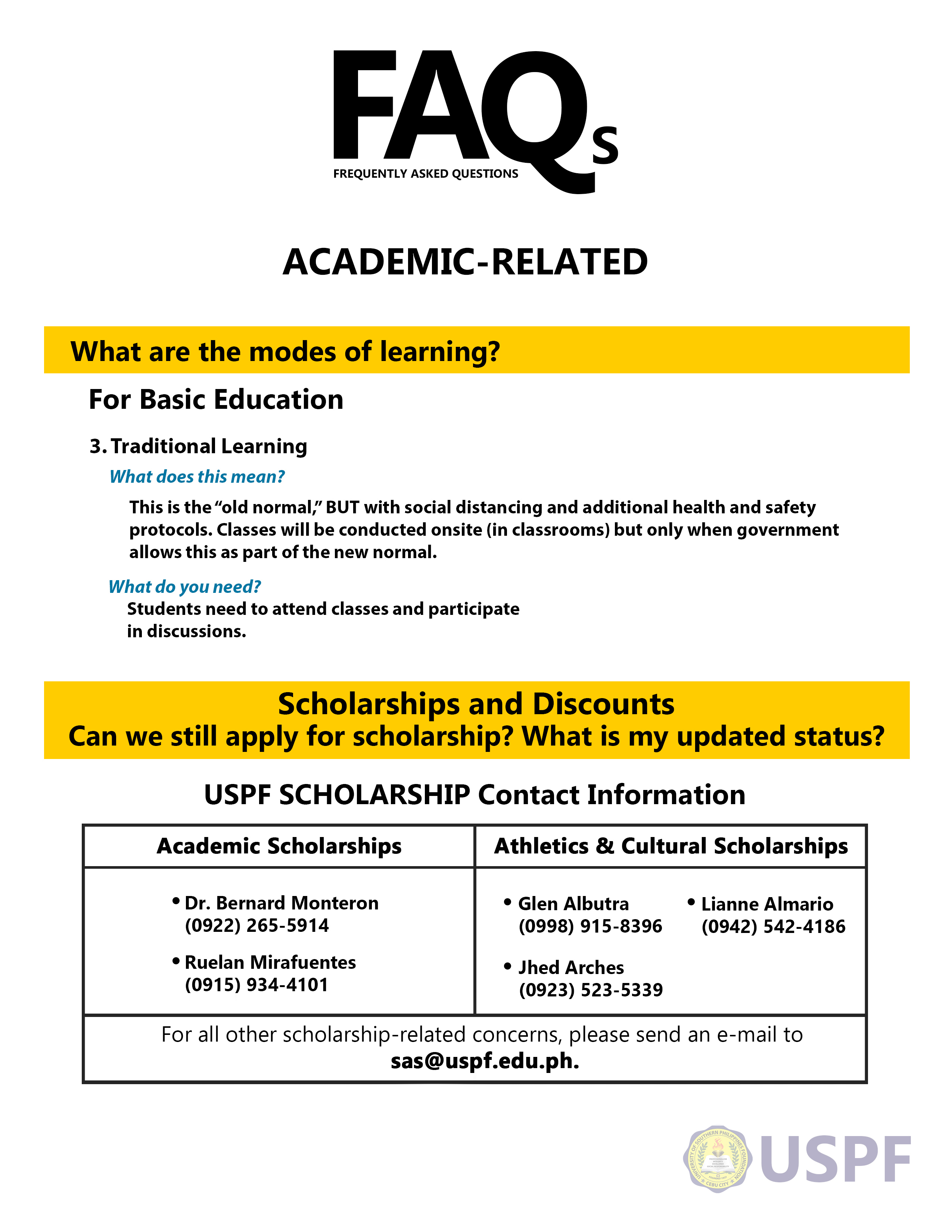 UNIVERSITY OF SOUTHERN PHILIPPINES FOUNDATION